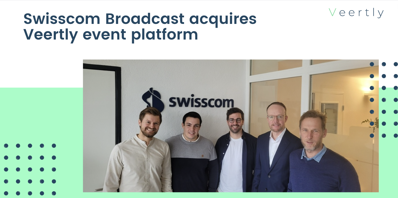 Swisscom Broadcast acquires Veertly event platform